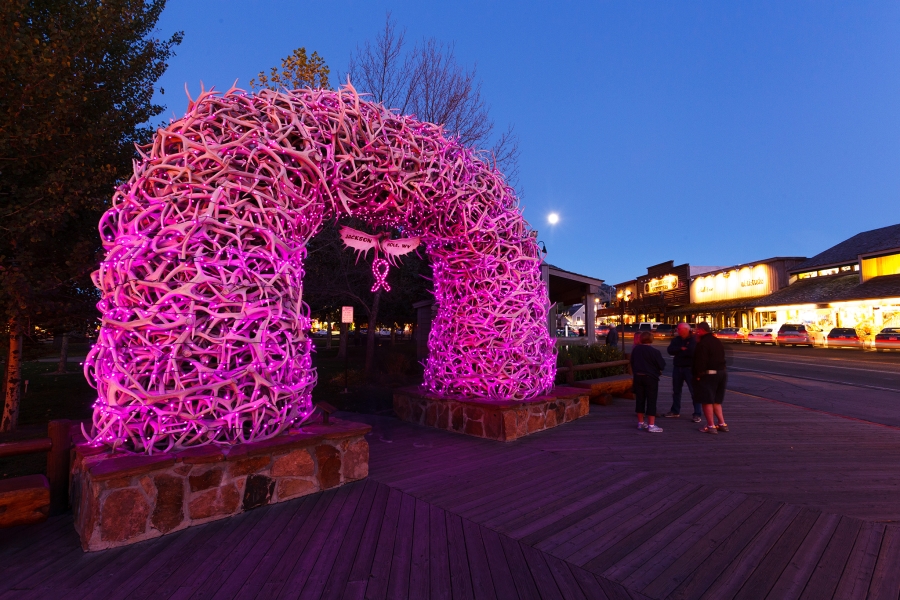 Breast cancer survivors honored at Light the Town Pink on October 1
